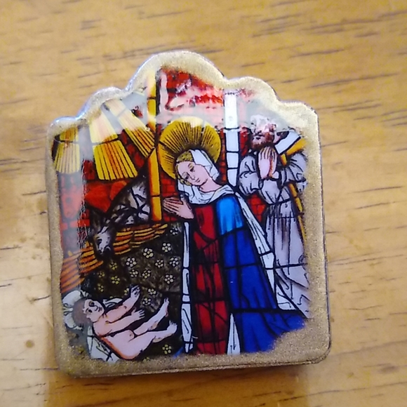 mirth and whimsy | Jewelry | Stained Glass Replica Brooch | Poshmark